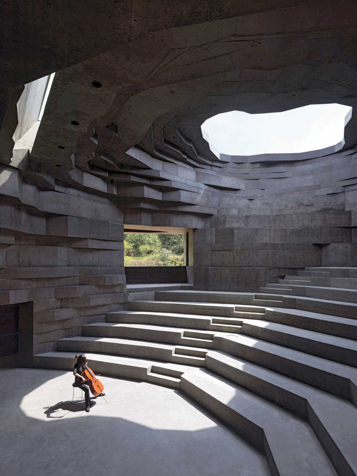 Rock Formation: OPEN Architecture's Chapel of Sound » Digs.net